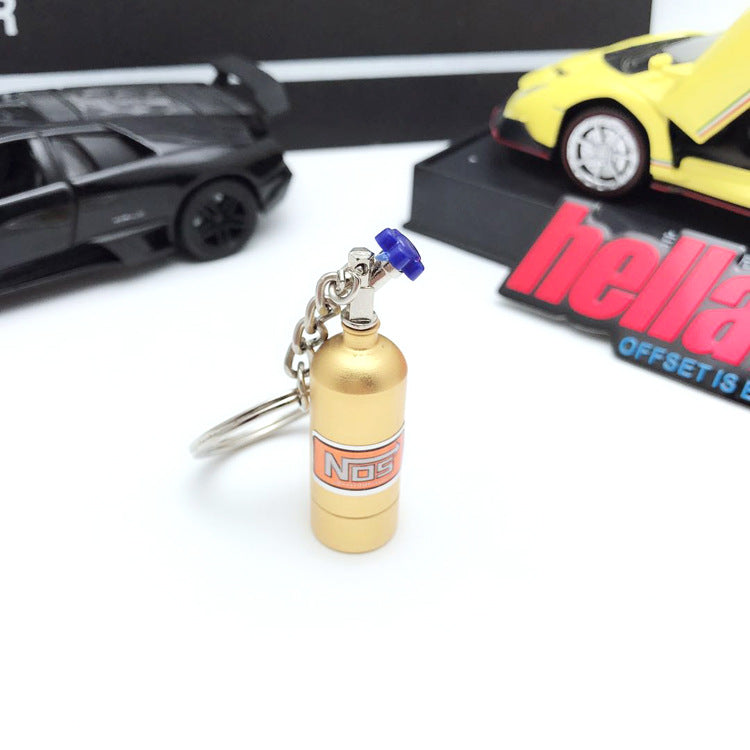 NOS Bottle Key Ring - Gold – My Car Hobby Shop